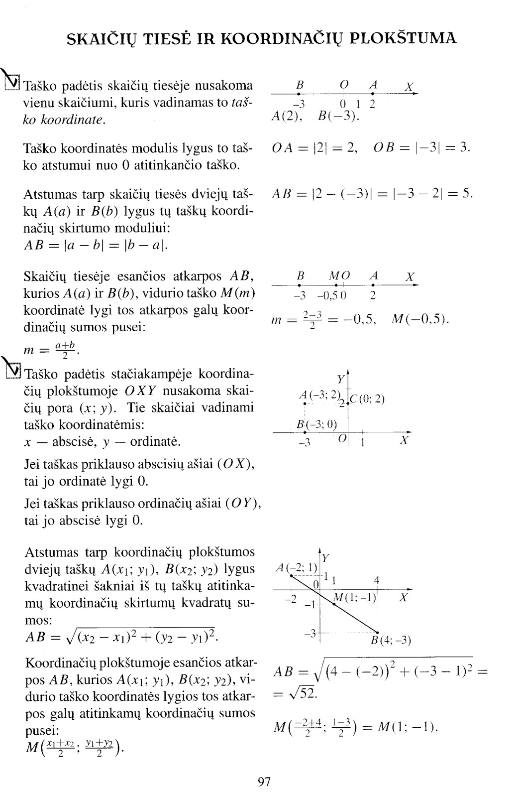Dešimtokams: Skaičių tiesė ir koordinčių plokštuma