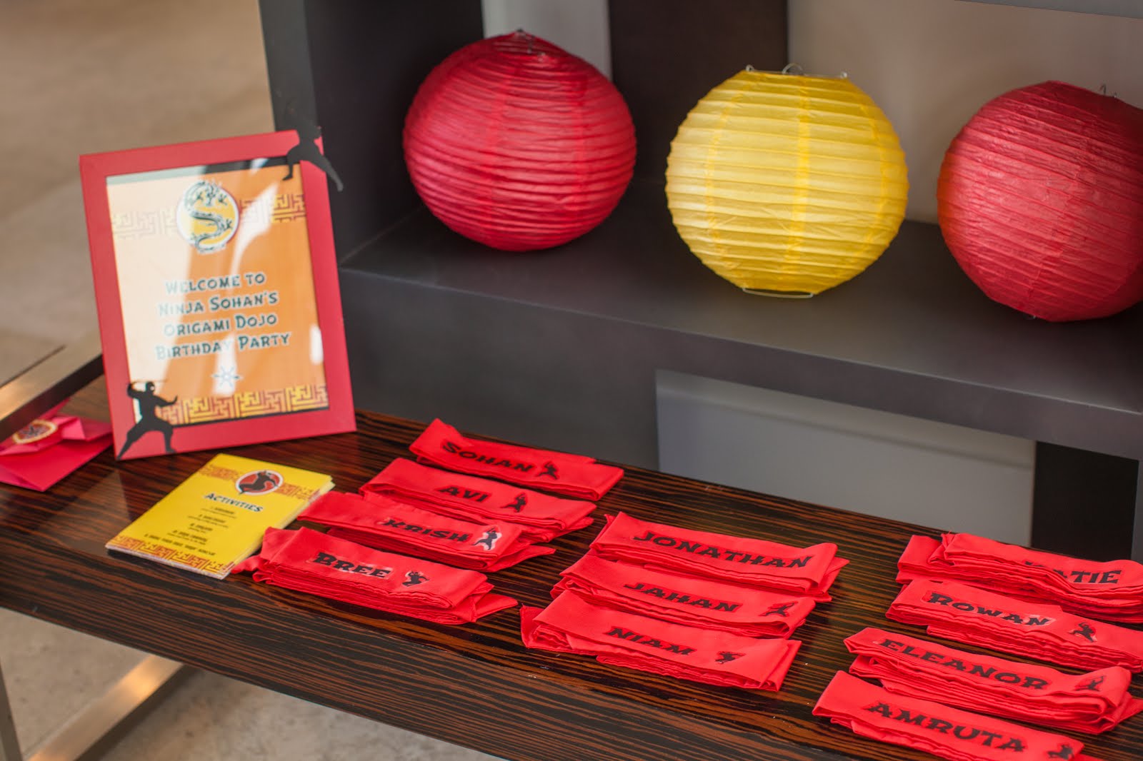 The Party Wall: Origami Dojo--A Japanese Inspired Birthday Party