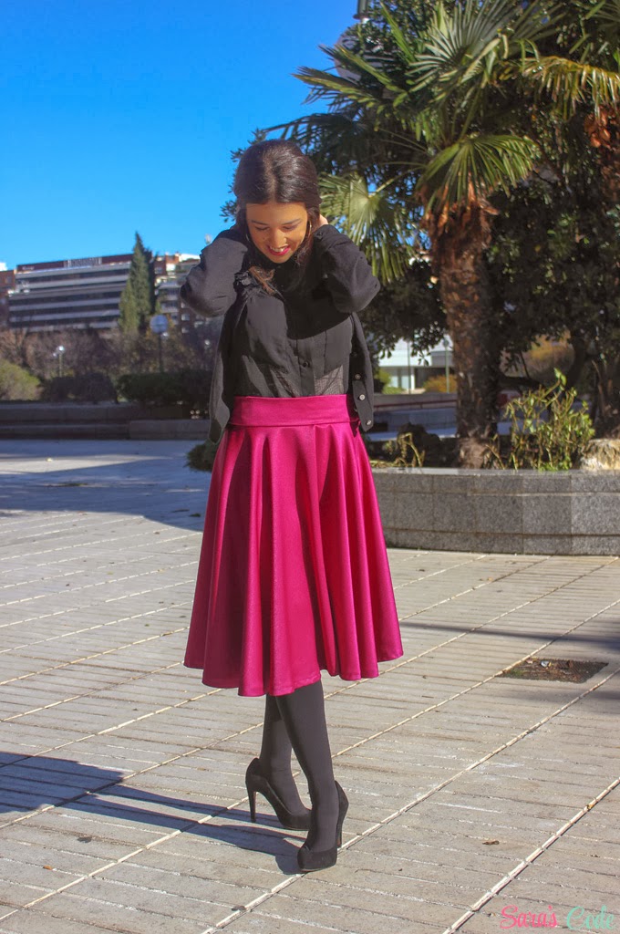 DIY Falda circular con vuelo (Parte II) ~ Sara's Code: Blog de Costura ...