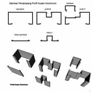 Belajar cara merakit kusen aluminium