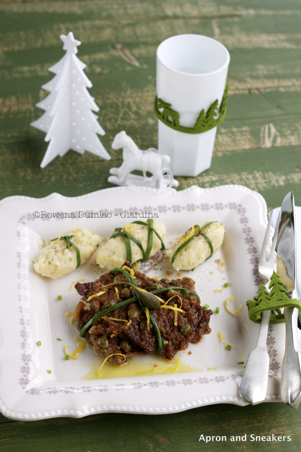 Veal Piccata al Marsala and Lemon Mashed Potato Quenelles