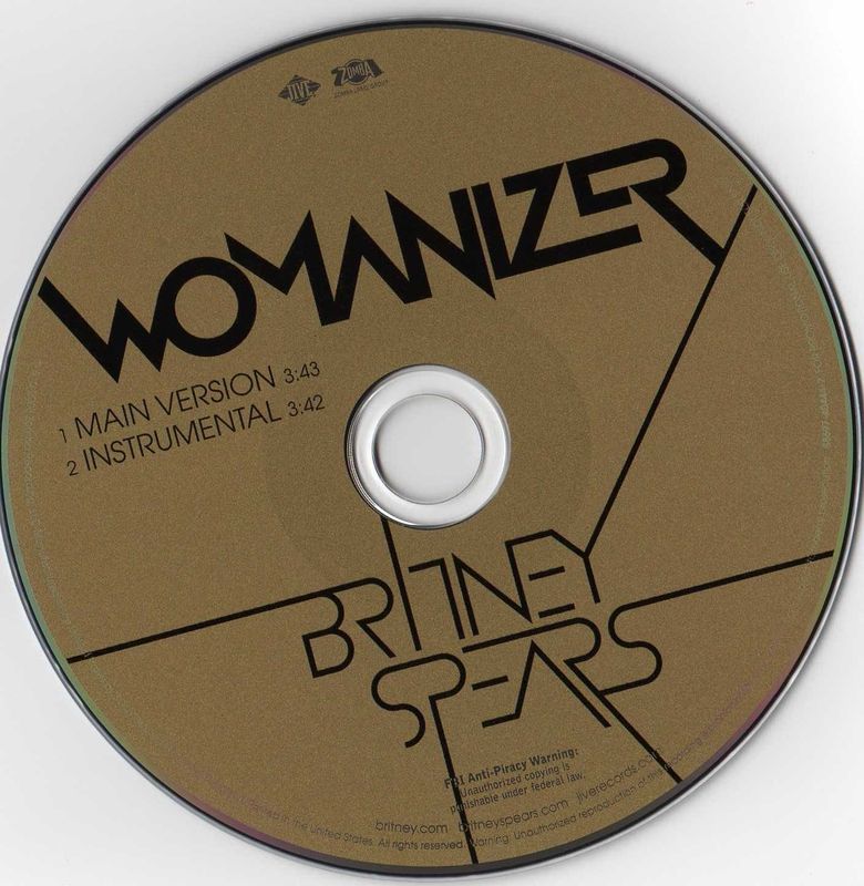 Single: Britney Spears - Womanizer - Encartes Pop