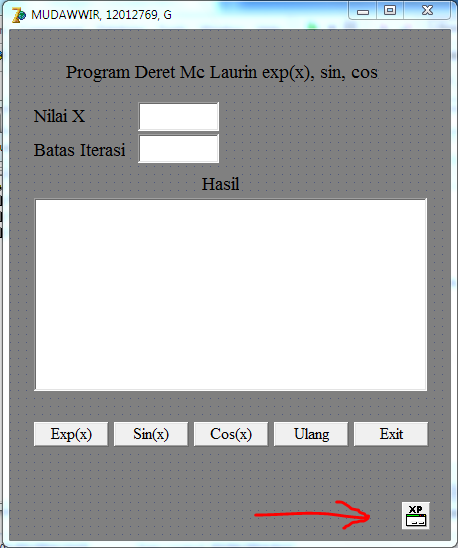 Komputasi Numerik Membuat Program Deret Mc Laurin exp(x), sin, cos menggunakan Delphi7 ...