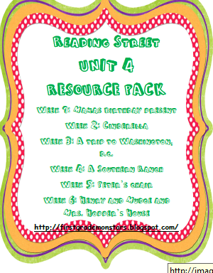 FIRST GRADE MON-STARS: Reading Street Unit 4