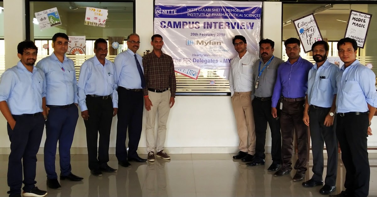 Nitte: Campus Interview - Mylan Laboratories - NGSMIPS
