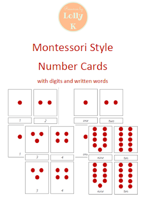 Lolly K Resources: Number Cards