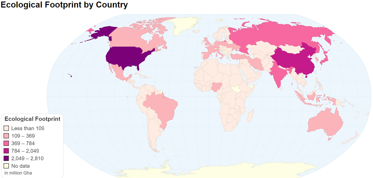 Ecological Footprint Map