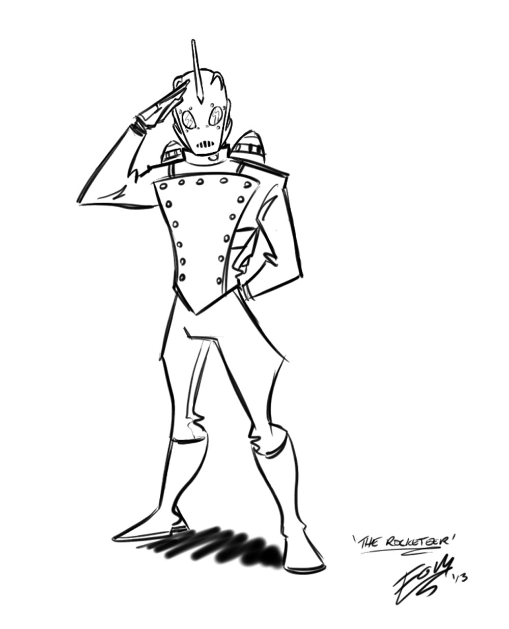 Rocketeer Coloring Page Coloring Pages