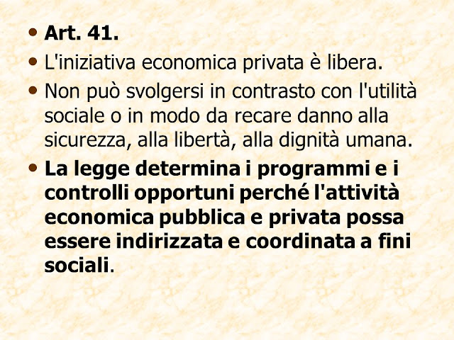 L’articolo 41 della Costituzione Italiana e la responsabilità sociale d ...