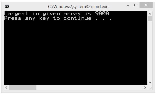 C Plus Plus function to find maximum in arr[] of size n | C++ Programs ...