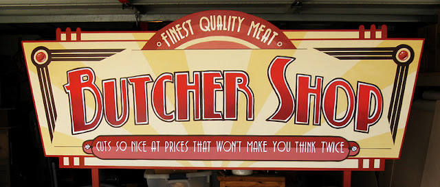 Sketches, Signs & Scribbles: Art by Gino Hasler Jr: Butcher Shop sign ...