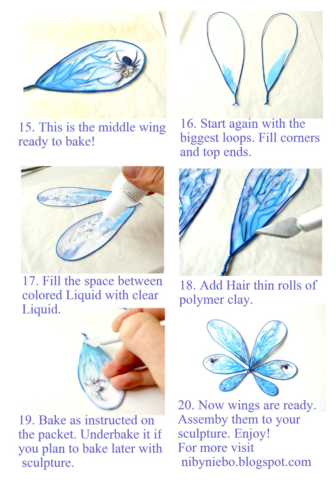 Nibyniebo: Fair Wings - Polymer Clay Tutorial