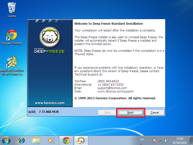 InforWiki: Tutorial do Deep Freeze
