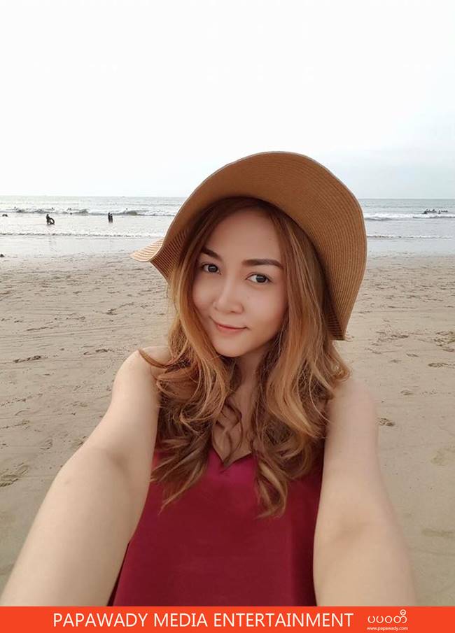 Wine Su Khine Thein Vacation Trip To Chaung Tha and Shows Off Her New ...