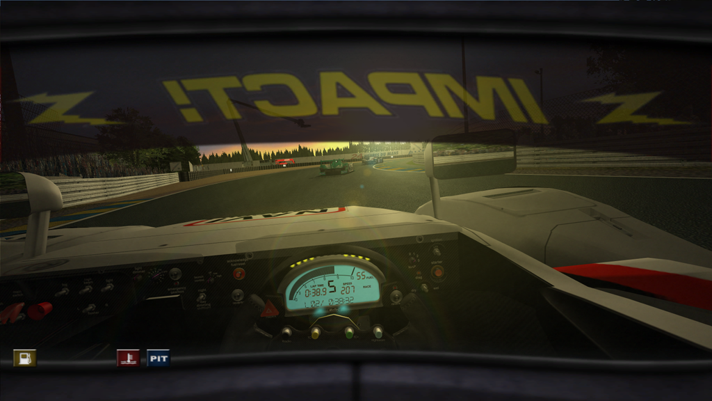 RaceSimPics: Sunset at Le Mans