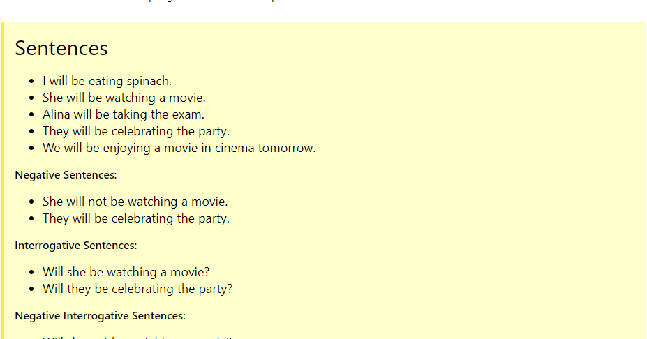 FUTURE PROGRESSIVE TENSE