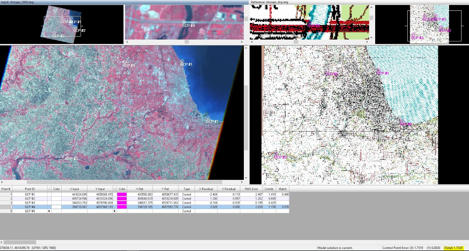 Remote Sensing - Lab 6: Geometric Correction