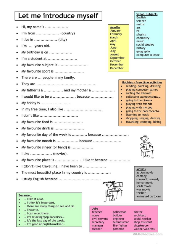 Outstanding Students: How to introduce myself to the class
