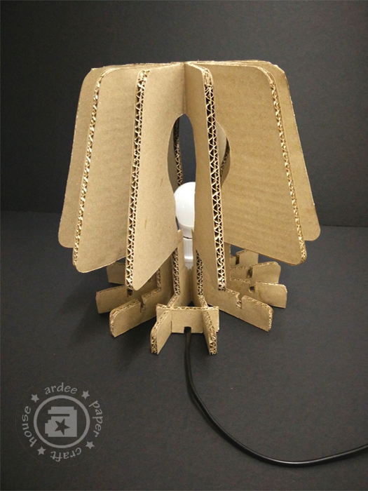 Cardboard Desktop Lamp II [Template] | ardee's creation