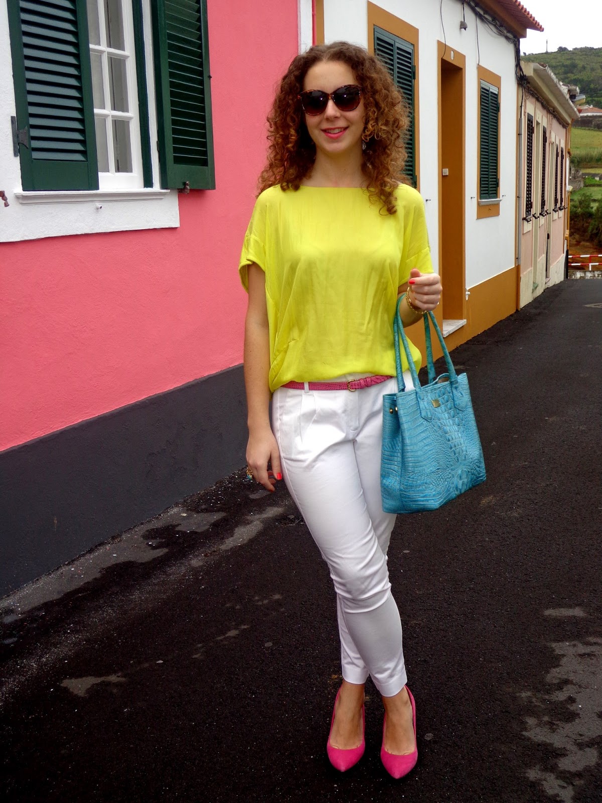 Amarelo e rosa - passos