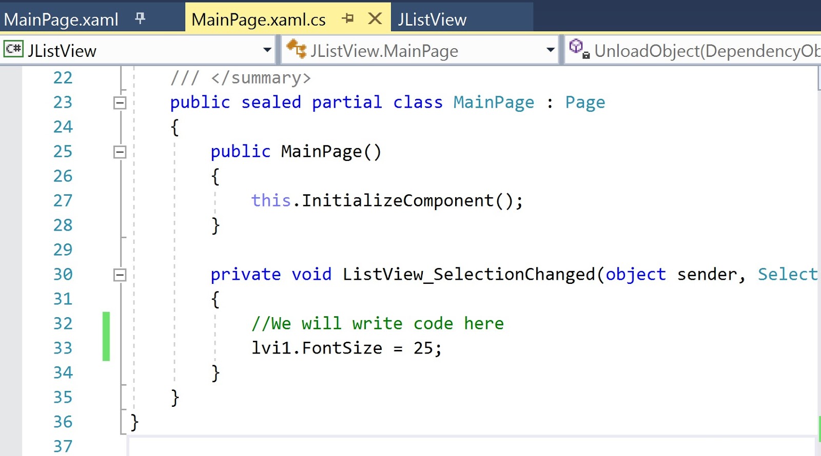 HodentekHelp: How do you code for XAML ListView's SelectionChanged event?