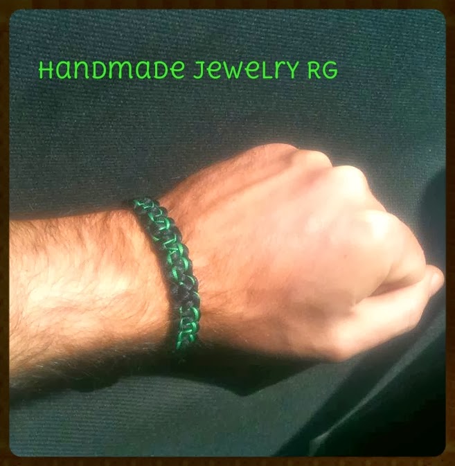 Handmade Creations Rg: Αντρικό βραχιόλι μακραμέ