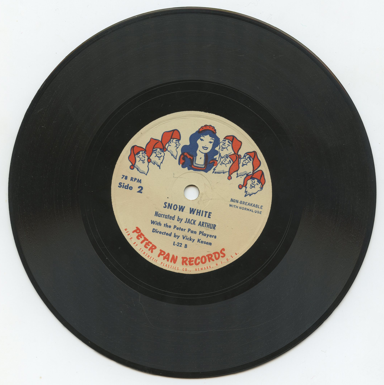 Filmic Light - Snow White Archive: Peter Pan Records - Snow White 78/45 rpm