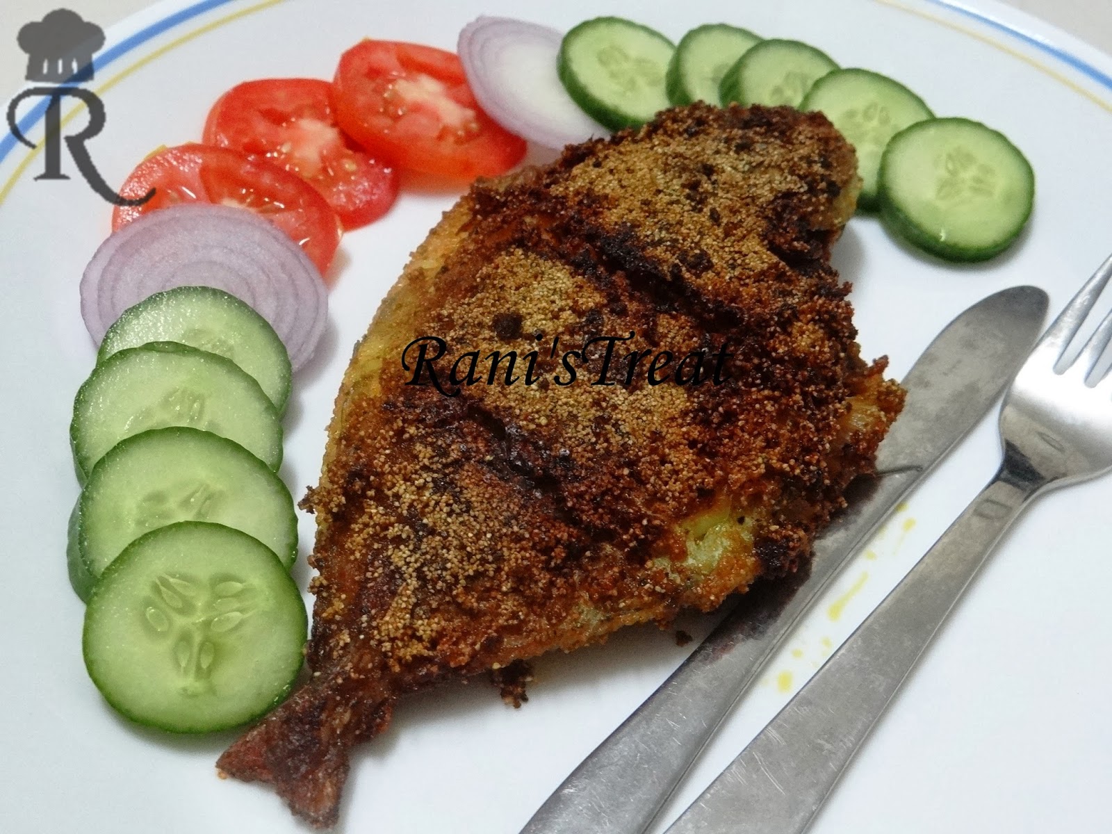 Rani's Treat: Pomfret Fry | Chettinad Style Pomfret Fish Fry | Avoli ...