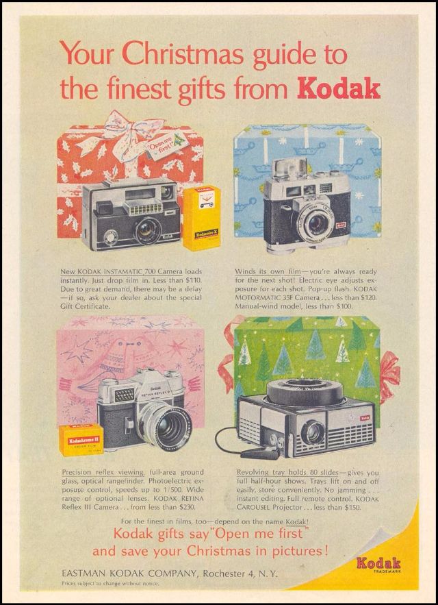 14 Vintage Camera Ads for Christmas That Will Make You Drool ~ vintage ...
