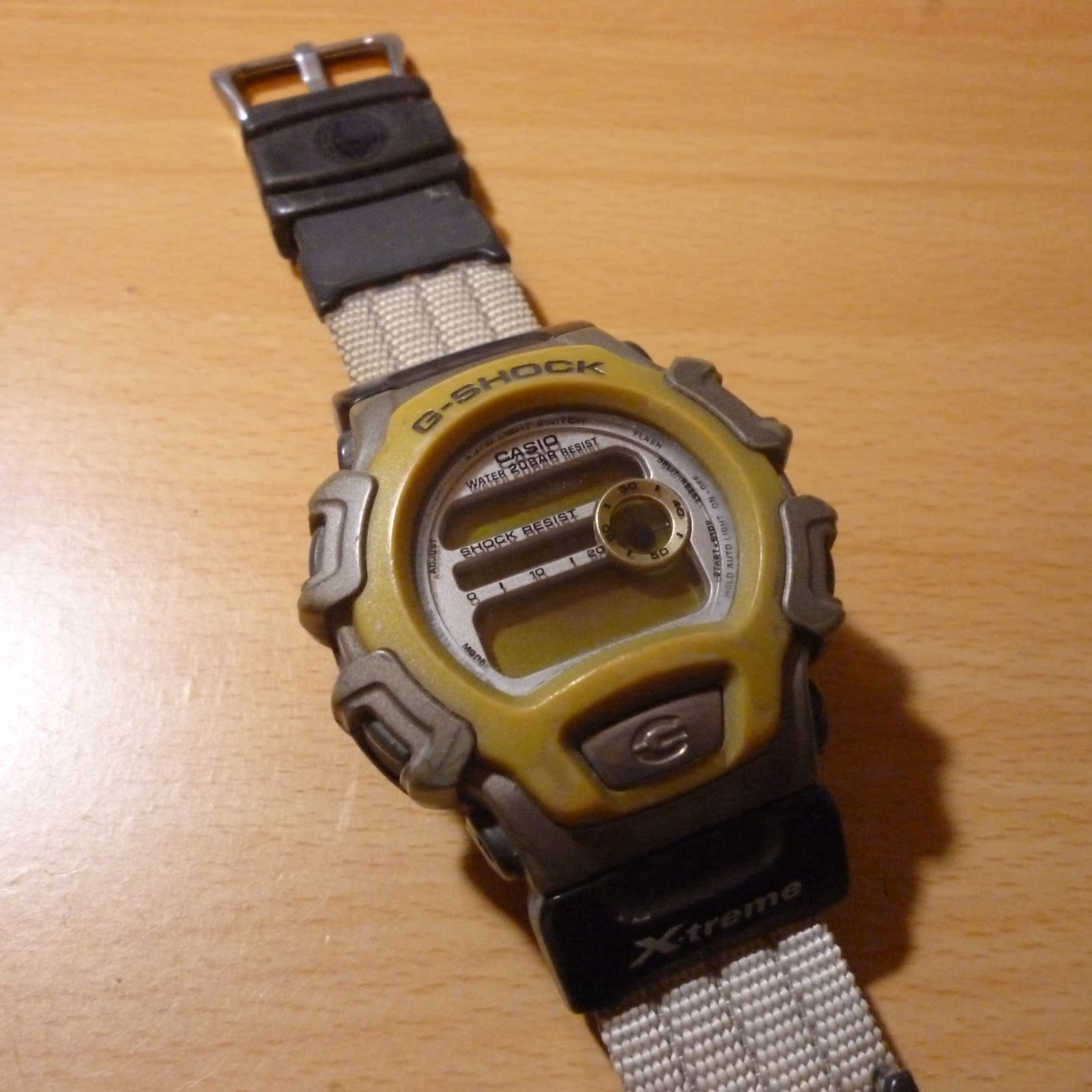 CASIO G-SHOCK DW-004 インナーベゼル染色