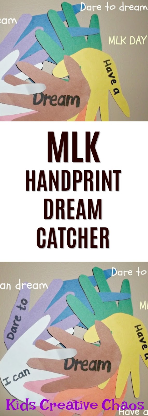 Handprint Dream Catcher Paper Craft for Martin Luther King Day ...