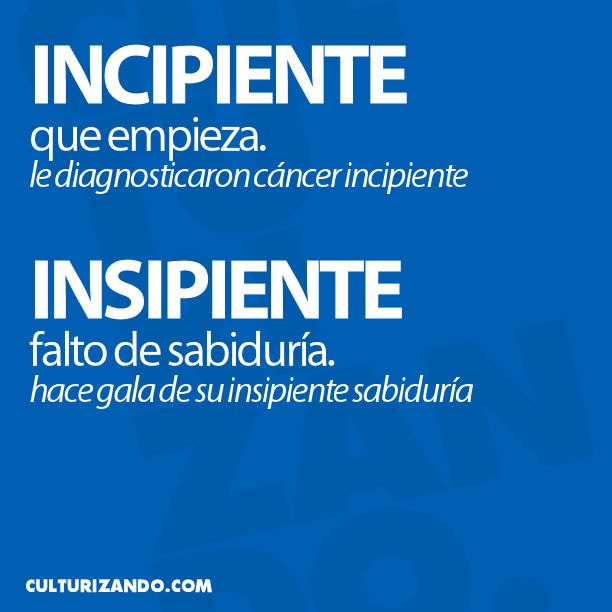 Solo sé que no sé nada...: Incipiente - Insipiente