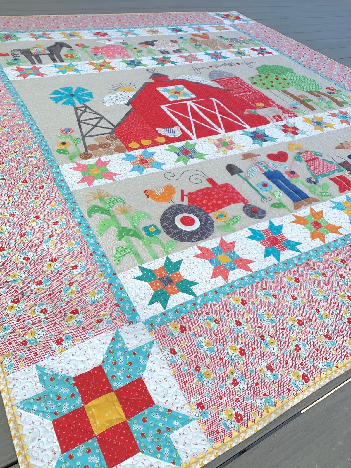 Bee In My Bonnet: Vintage Block Along - Week 16 - Farmers Daughter Block!