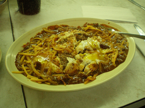 SOUNDING MY BARBARIC GULP!: Chorizo & Black Bean Slinger