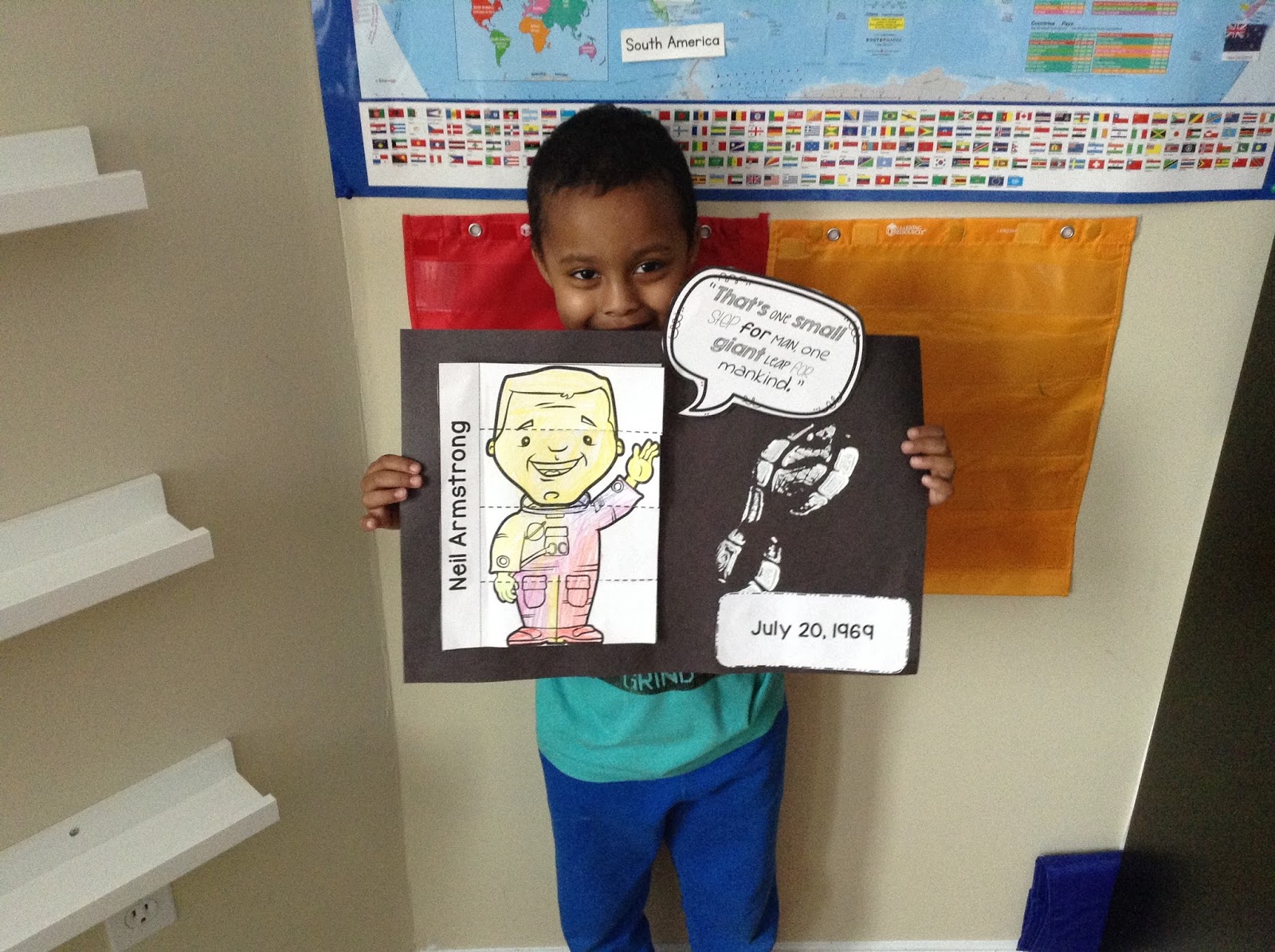 TeacherMomPlus3: Neil Armstrong Report + Craft
