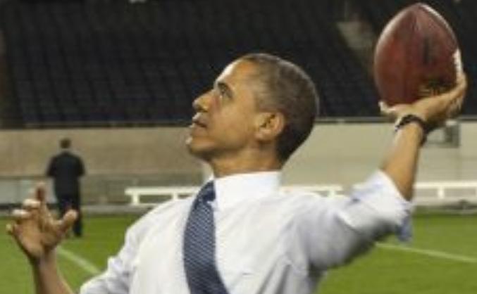Did White House Doctor Photo of President "Throwing" Football?
