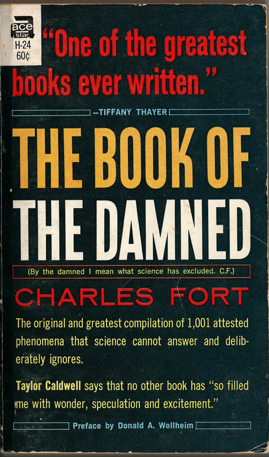 Papergreat: Book cover: "The Book of the Damned"
