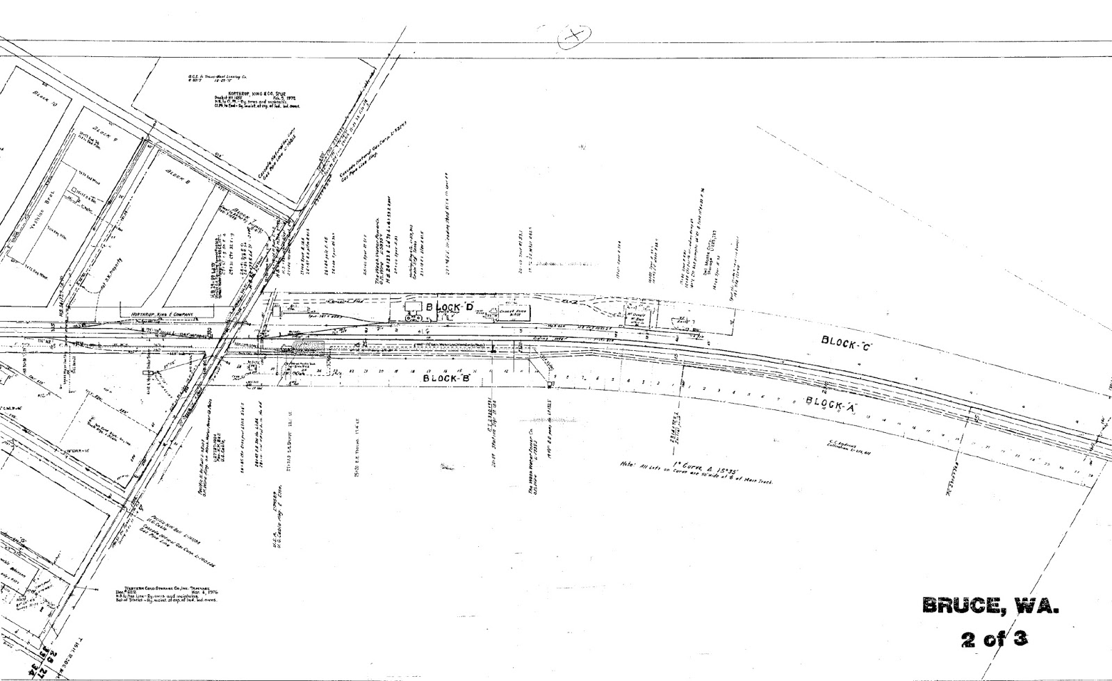 Big Bend Railroad History: 1977 Bruce Map