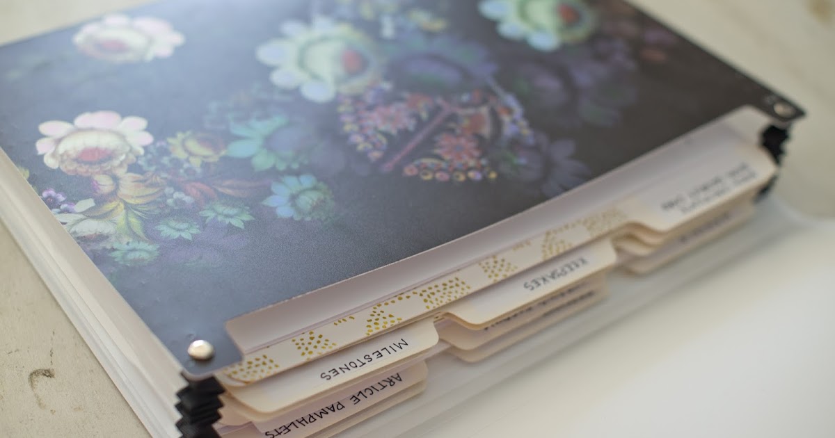 Domestic Fashionista: Baby Medical Record File Folder