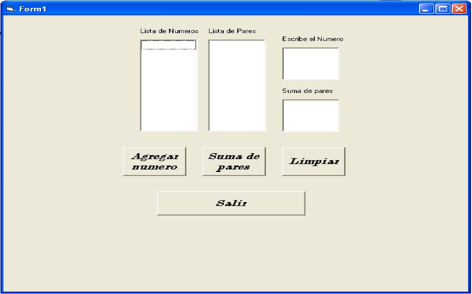 Ejemplos de Visual Basic: Suma y Muestra de Pares en Visual Basic
