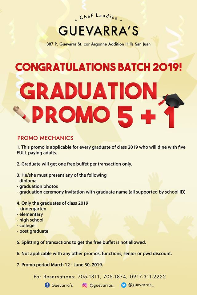 Manila Shopper: Graduation 2019 Blowout Promos