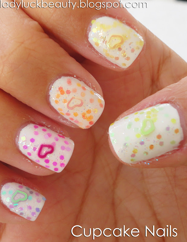 Cupcakes nails (Tutorial) | LadyLuck Beauty