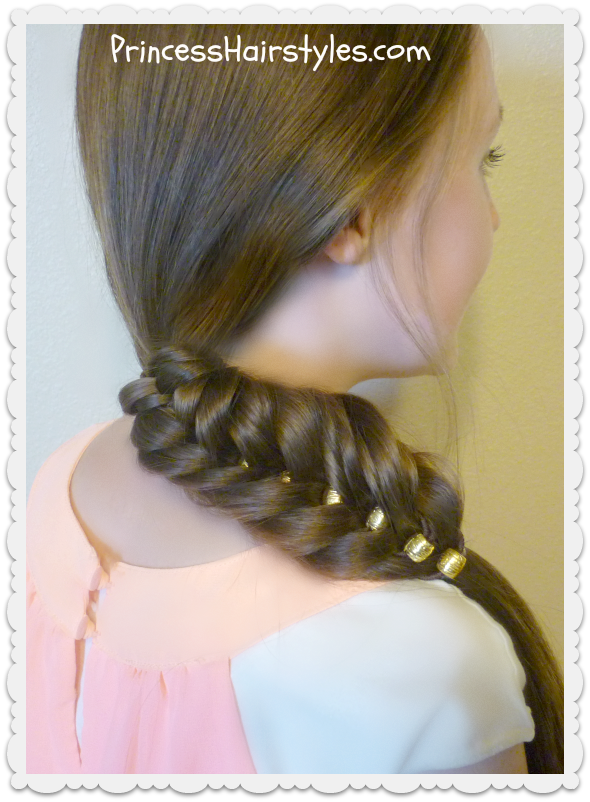 Fancy Fishtail Kit Hair Tutorial, Fishtail Braid With Beads ...