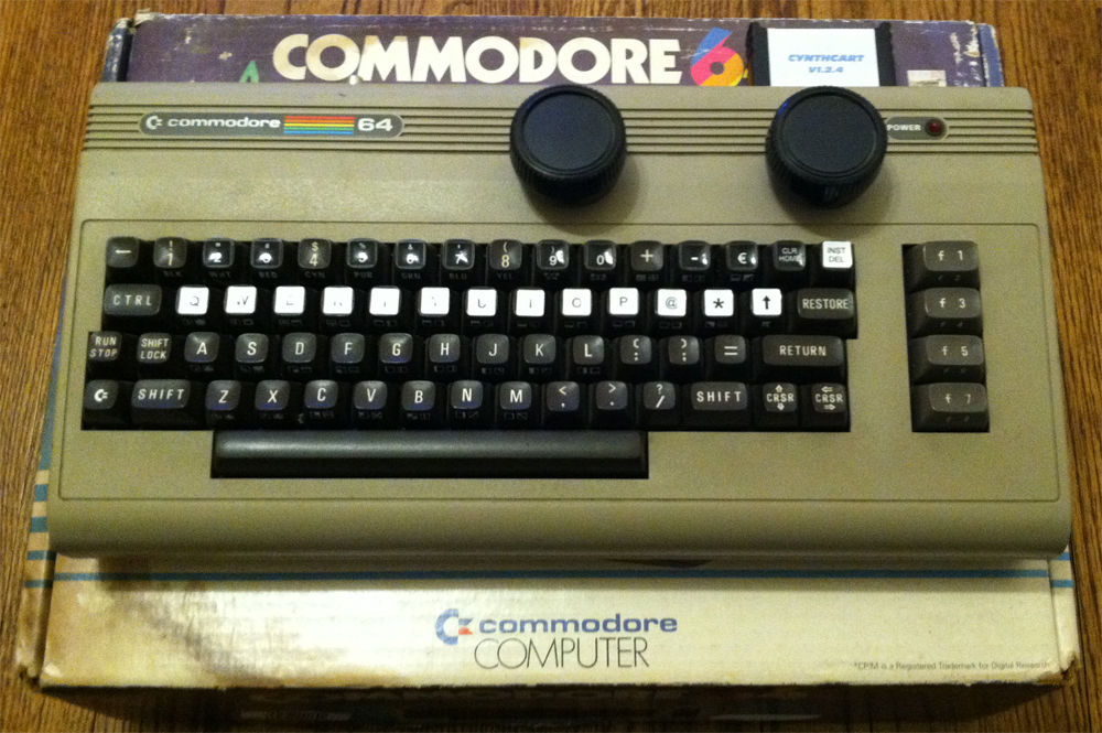 MATRIXSYNTH: Commodore 64 Cynthcart Analog Synthesizer with Original Box