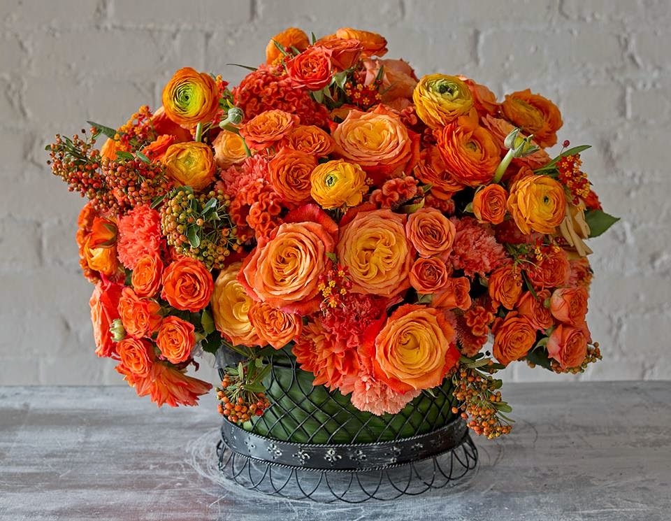 A Silk Flower Depot Blog: Vibrant Fall Centerpiece