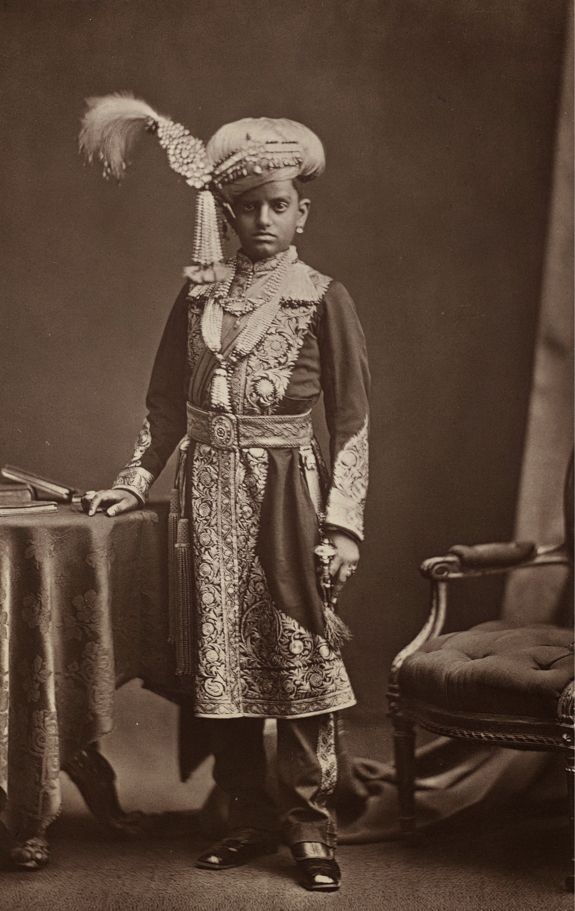 Maharaja of Mysore Chamarajendra Wadiyar X - 1877 - Old Indian Photos