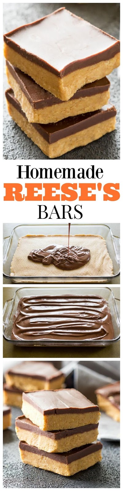 Homemade Reese's Bars Recipe - Girls Dishes