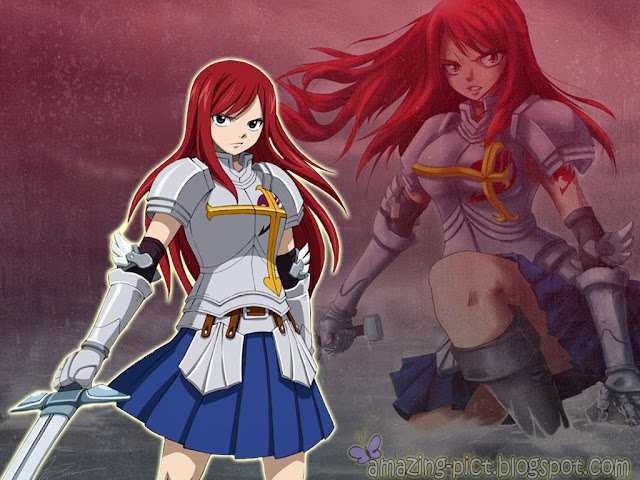 Erza Scarlet (エルザ・スカーレット Eruza Sukāretto) Fairy Tail Wallpaper ...