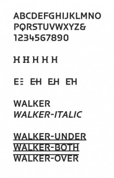 Walker font, de Matthew Carter - tipo_grado