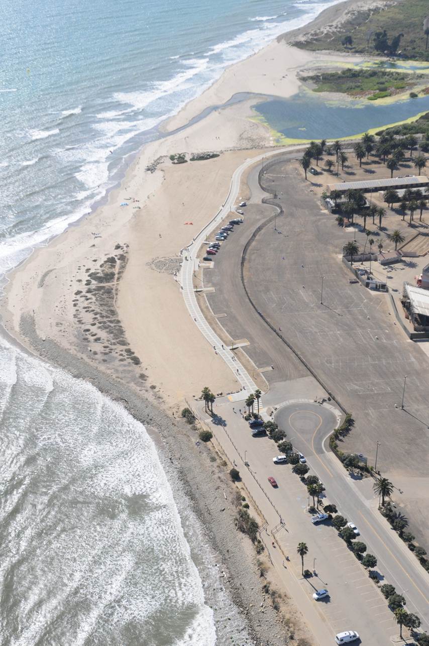 Ventura River Ecosystem: Surfers Point from the air